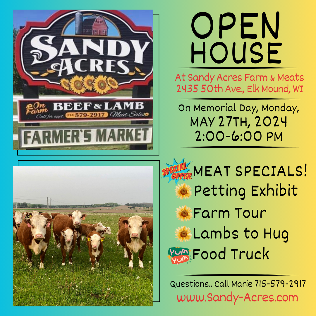 Memorial Day Open House – Sandy Acres